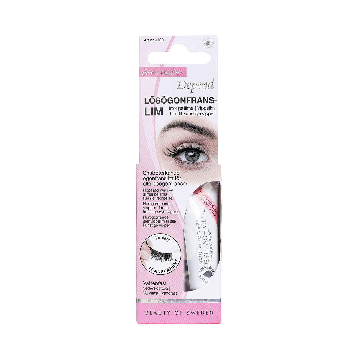 LÖSÖGONFRANSLIM TRANSPARENT, BIG SIZE – Depend Cosmetic