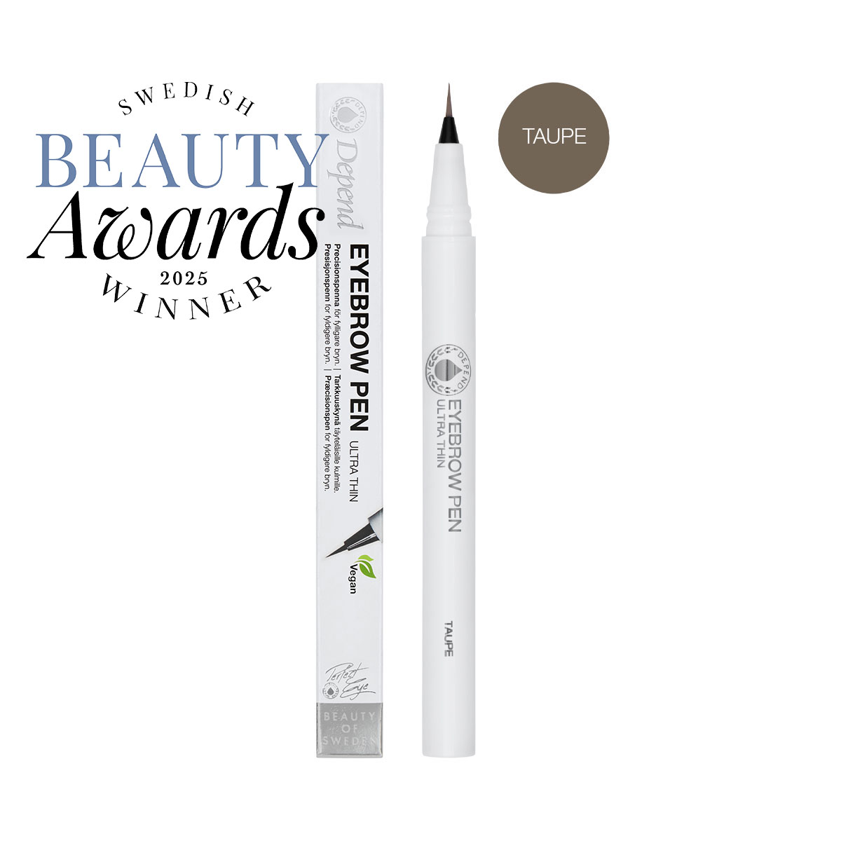 EYEBROW PEN ULTRA THIN TAUPE – Depend Cosmetic
