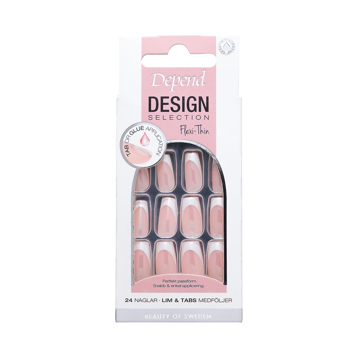 *NYHET* DESIGN SELECTION FRENCH WHITE CHROME SHORT COFFIN – Depend Cosmetic